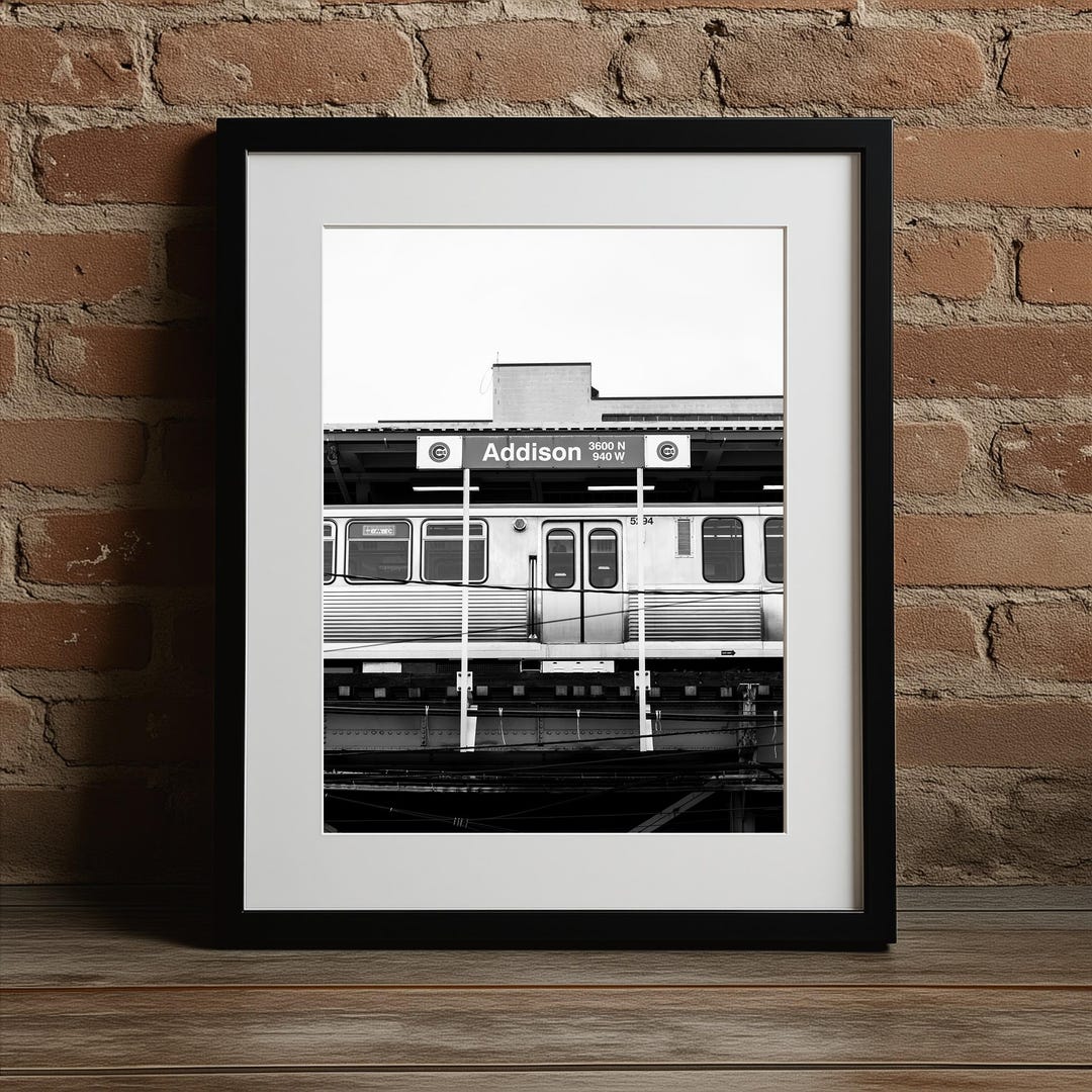 Wrigley Field Chicago Photo Print | Addison Station | Chicago Cubs Wall ...