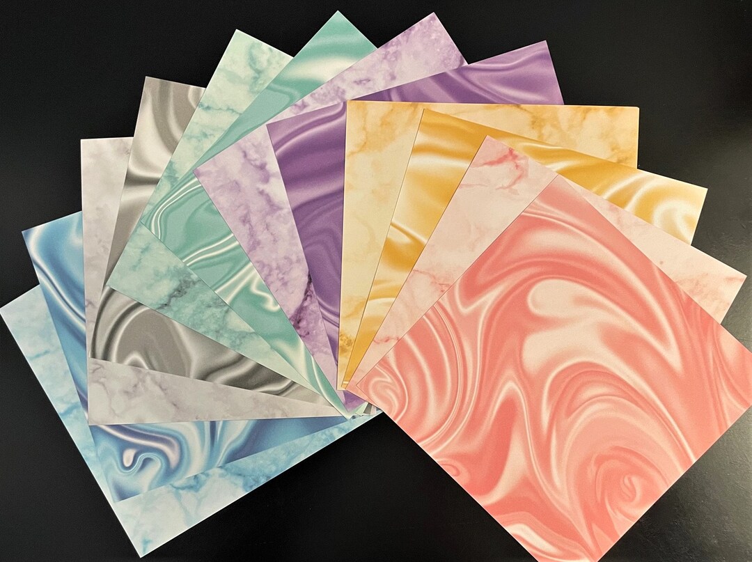 Simply Marbelous Designer Series Paper 6 X 6 12 SHEETS - Etsy