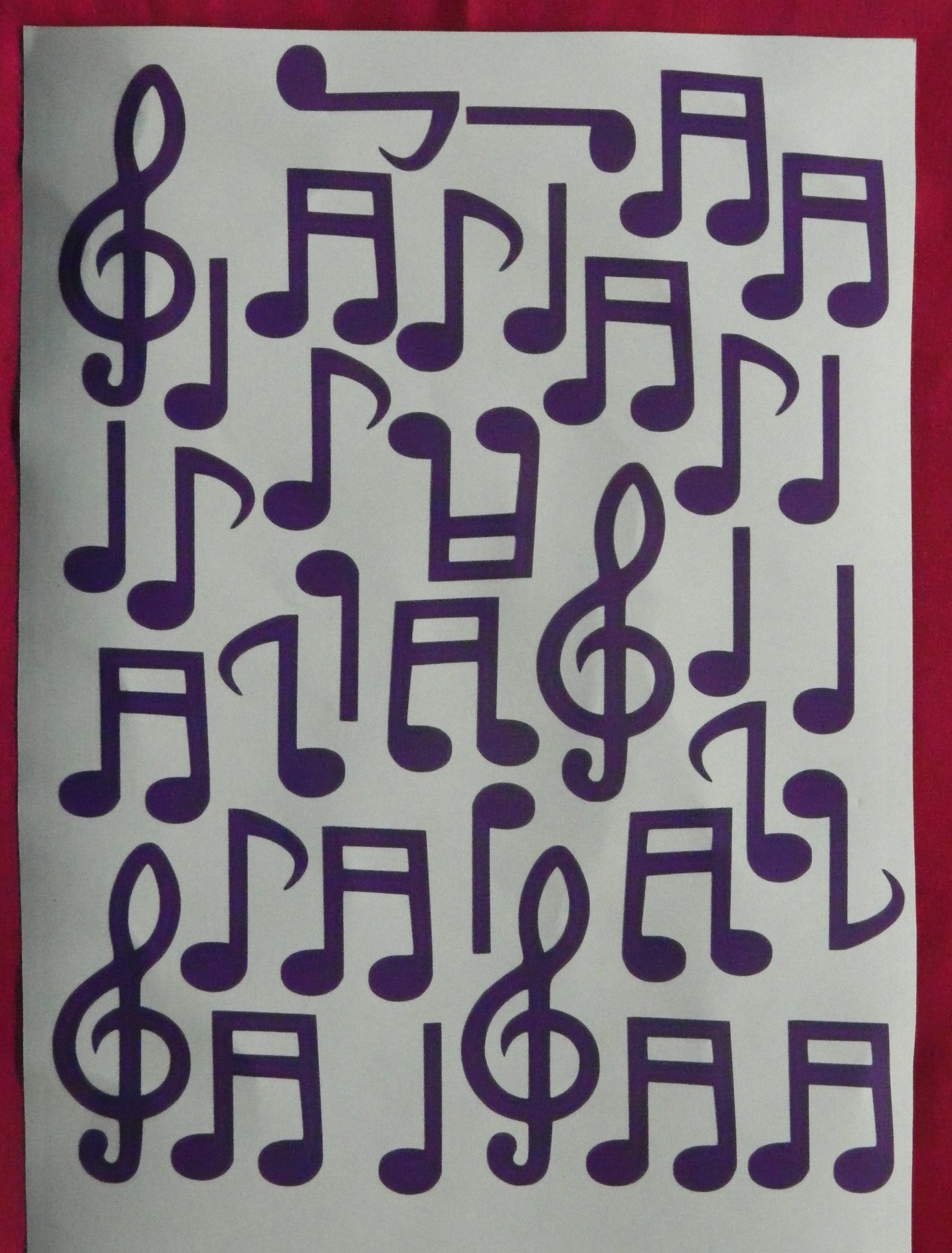 Music Note Stickers, Lots of Colours, Decoration, Fun Stickers - Etsy