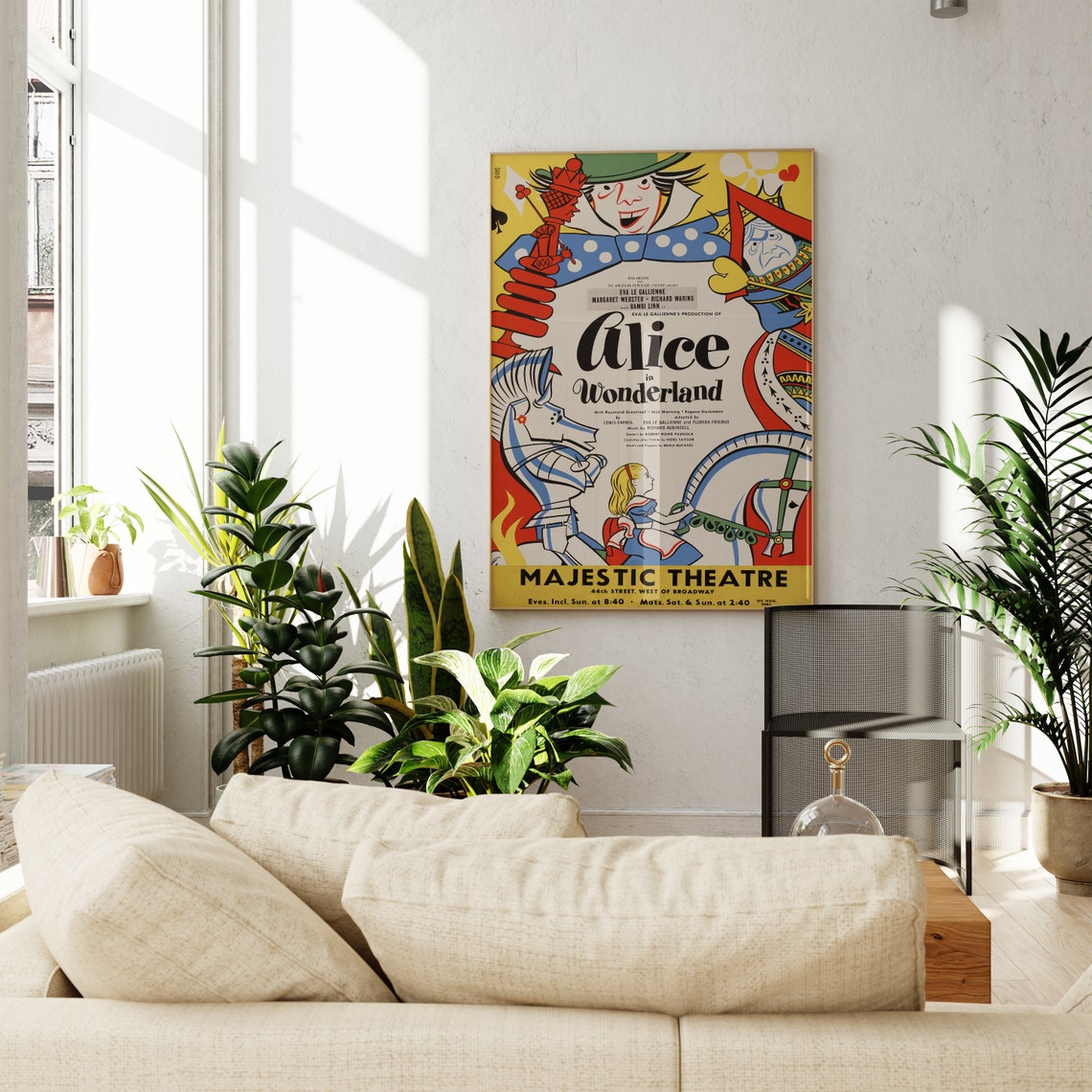 Alice in Wonderland Broadway Poster – Vintage Theater Wall Art - Etsy