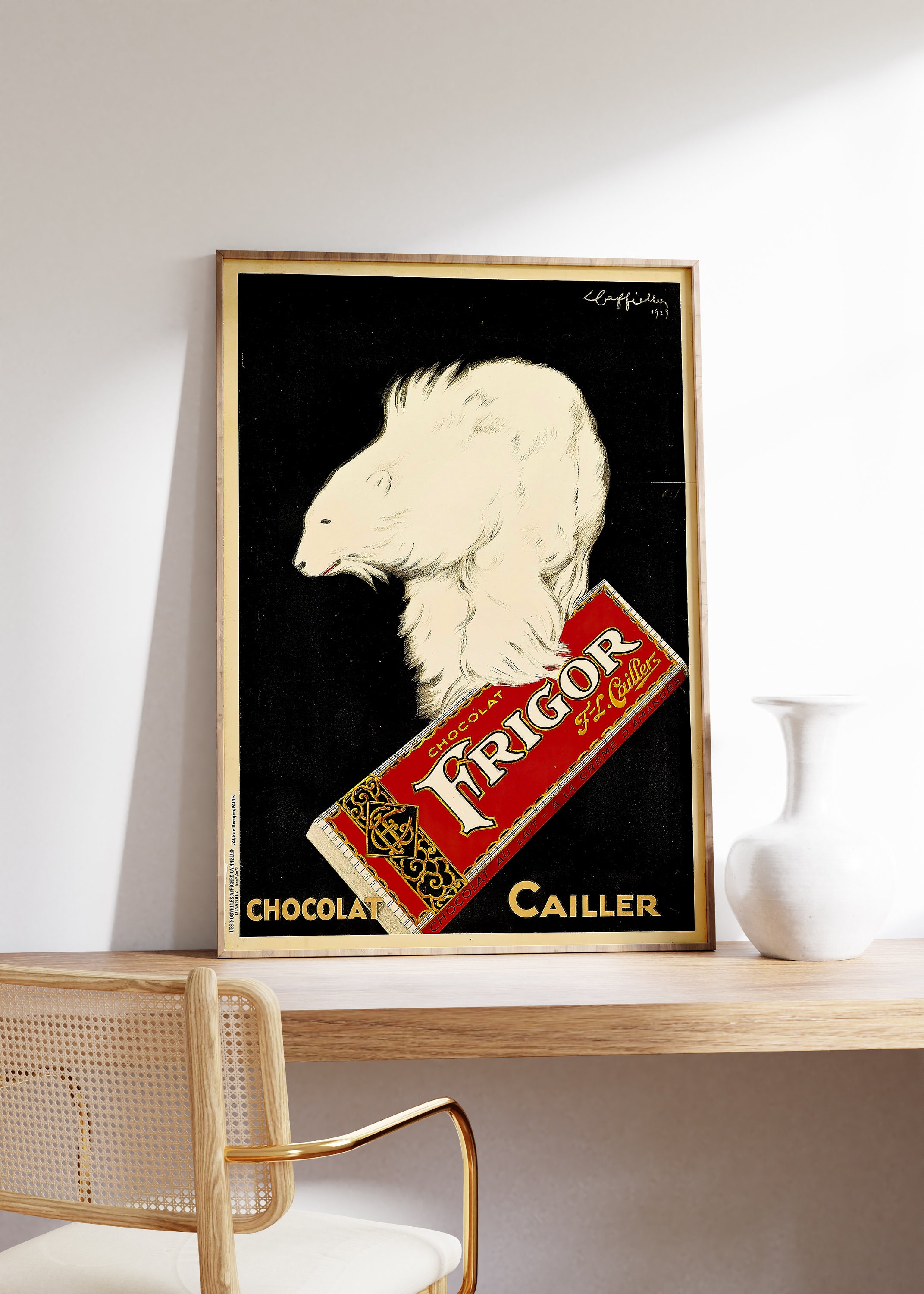 1929 Frigor Cailler Chocolate Bar Poster Wall Art Graphic Poster ...