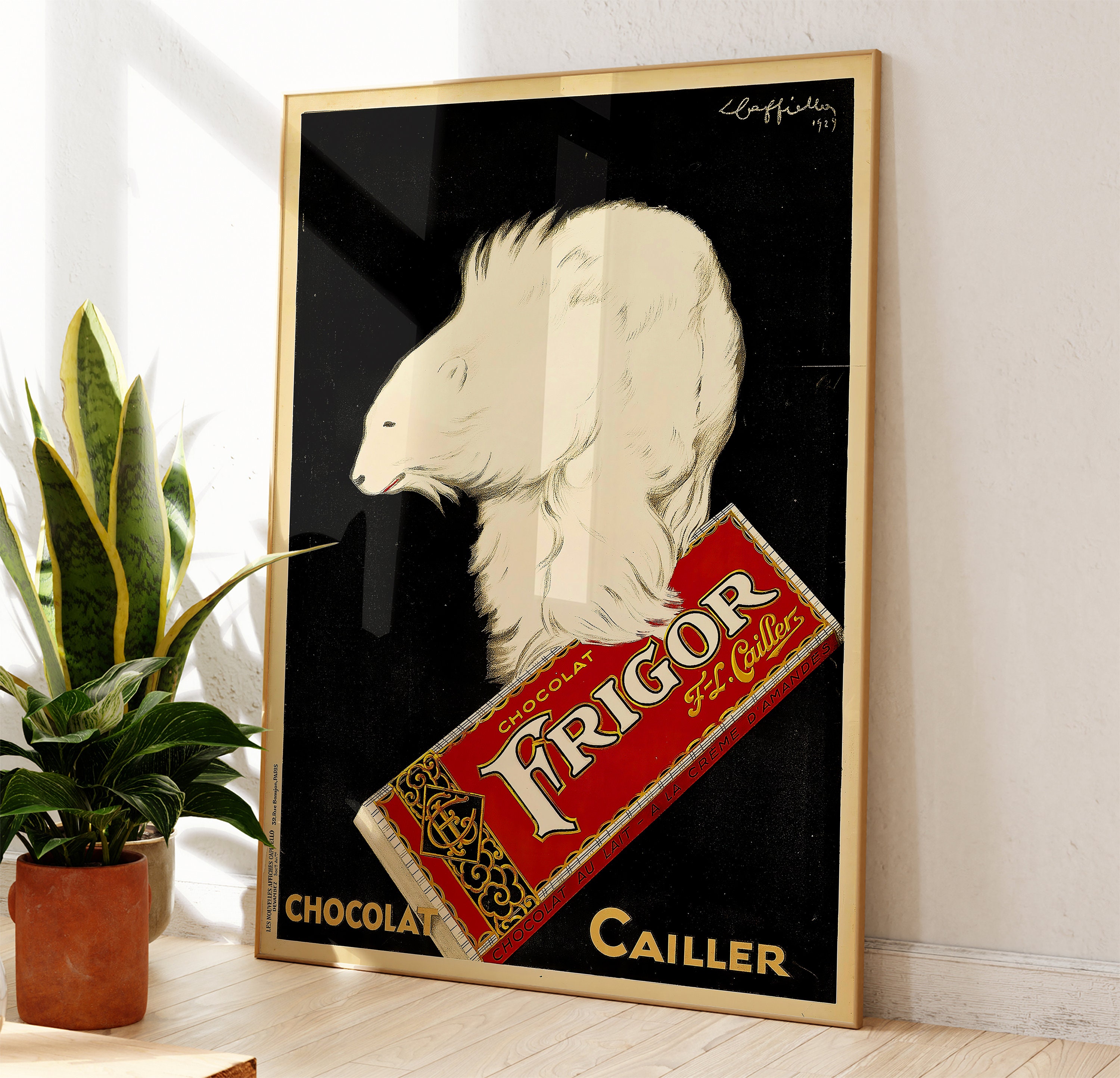1929 Frigor Cailler Chocolate Bar Poster Wall Art Graphic Poster ...