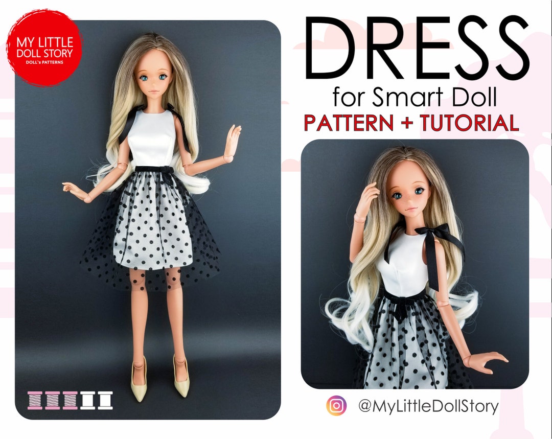 Smart Doll Pattern of DRESS in Digital PDF Format for Small default ...