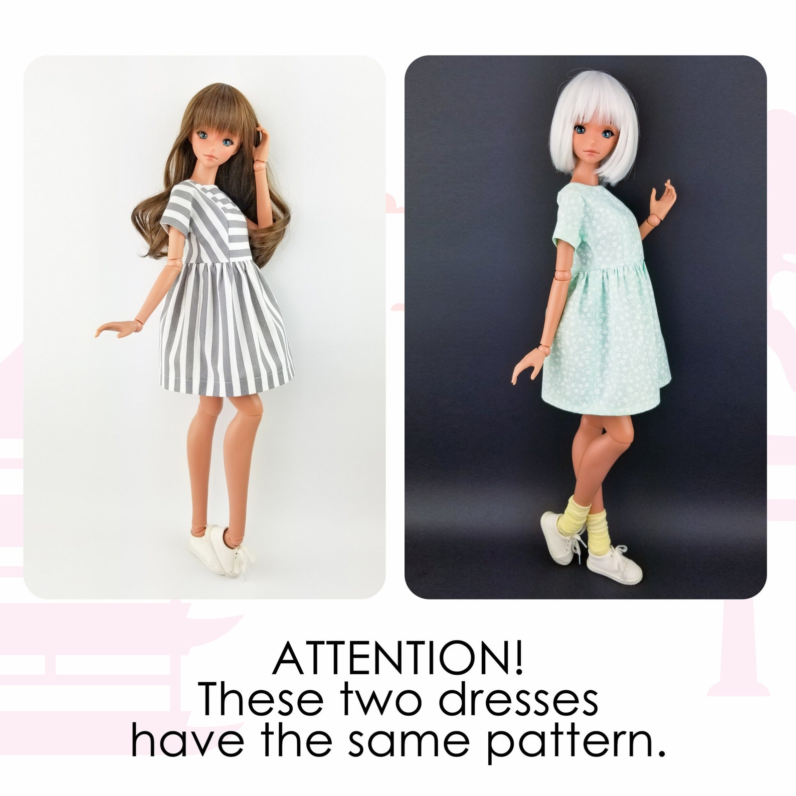 Smart Doll Pattern of the DRESS in Digital PDF Format for - Etsy