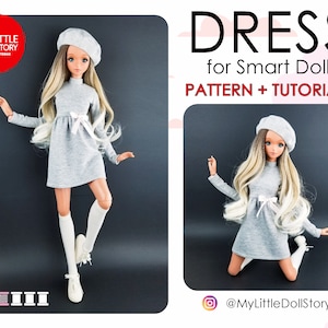 Smart Doll Pattern of the DRESS in Digital PDF Format for Small ...