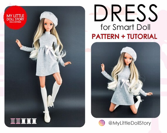 Smart Doll Pattern of the DRESS in Digital PDF Format for | Etsy