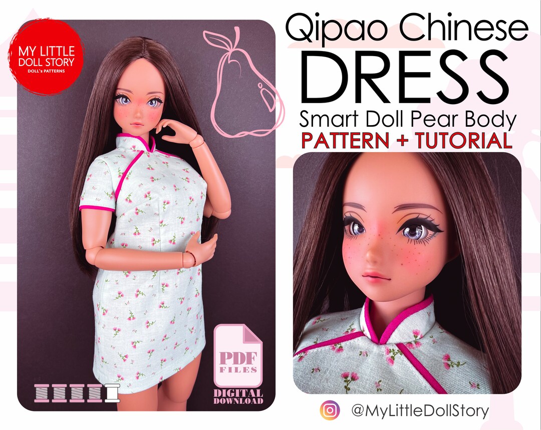 Smart Doll Pear Body Patterns of the DRESS in Digital PDF Format for ...