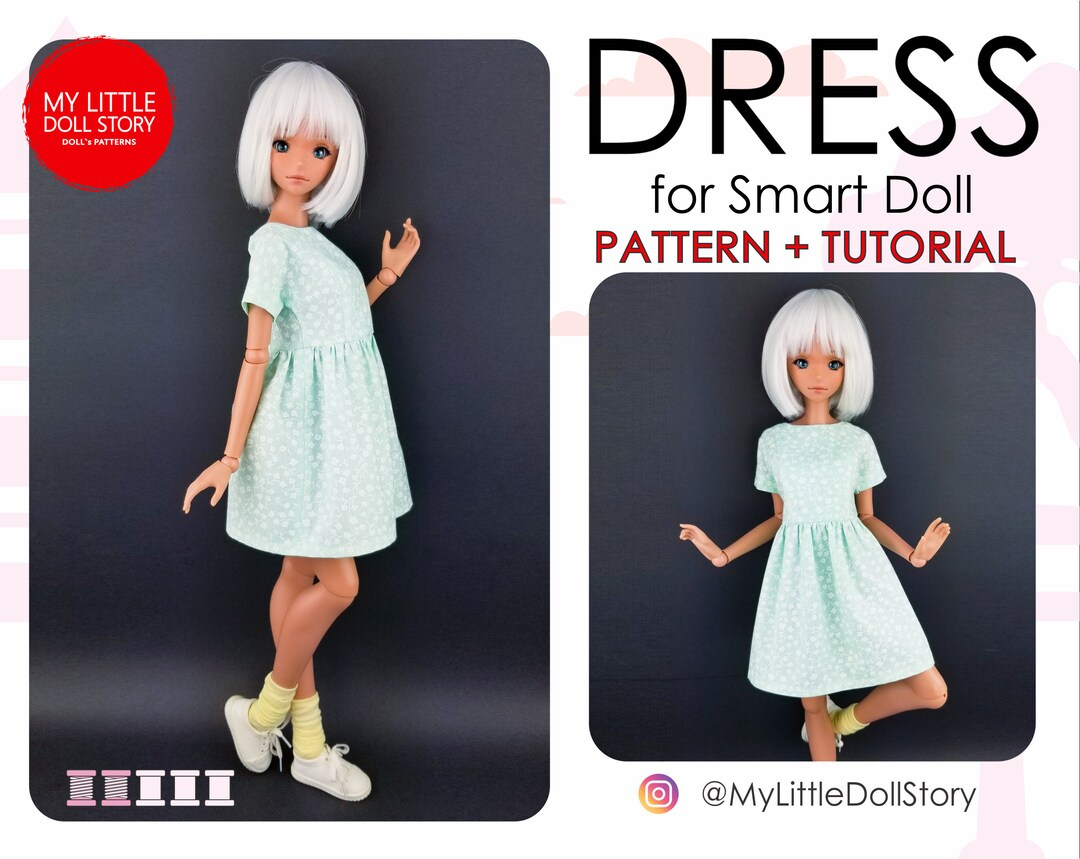 Smart Doll Pattern of the DRESS in Digital PDF Format for Small default ...