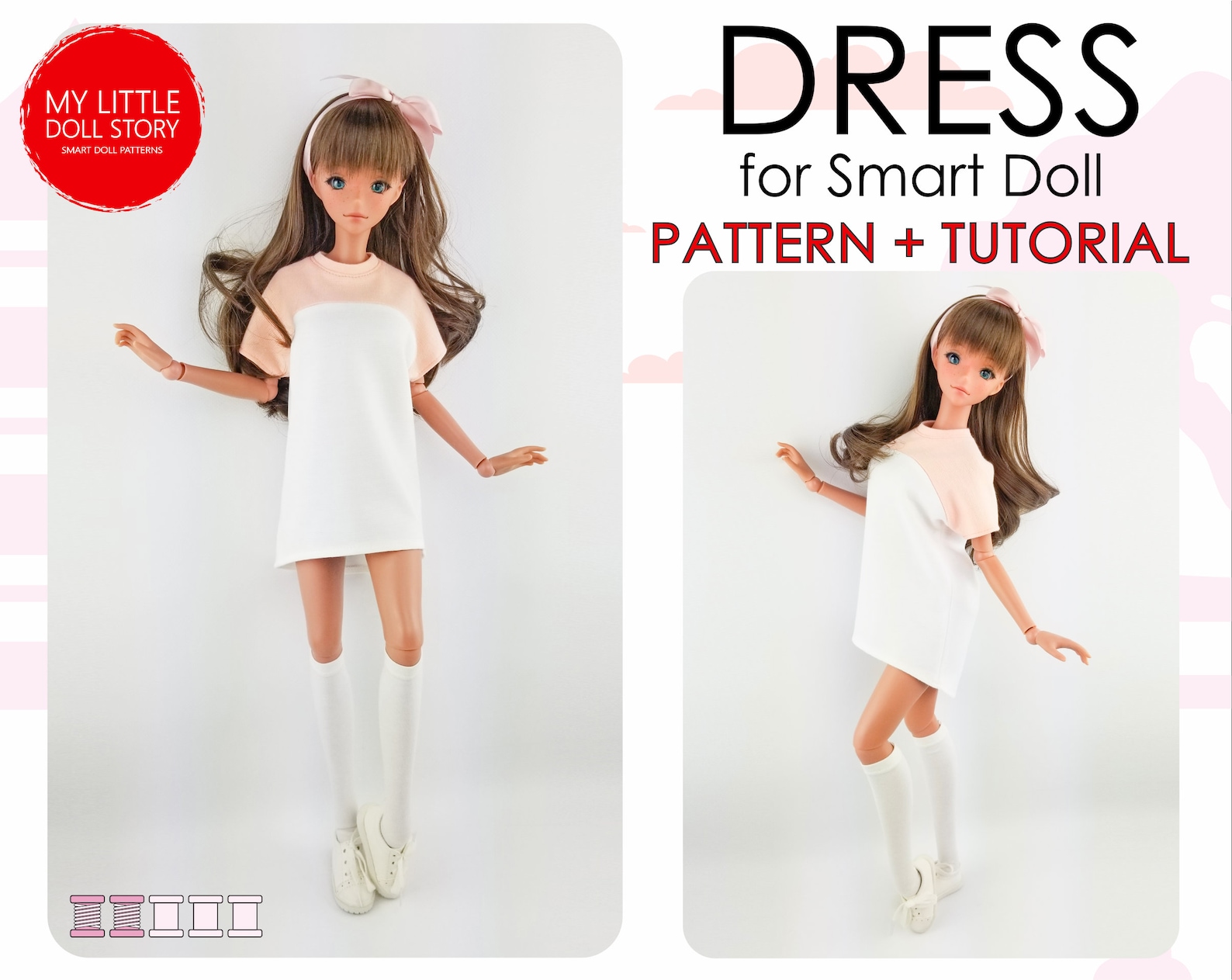 Smart Doll Pattern of the DRESS in Digital PDF Format for | Etsy