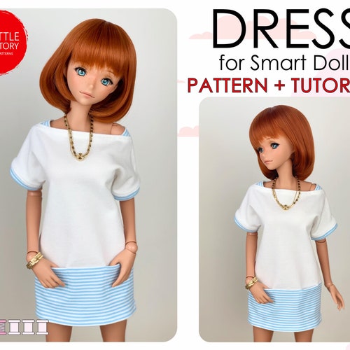 Smart Doll Pattern of DRESS in Digital PDF Format for Small - Etsy