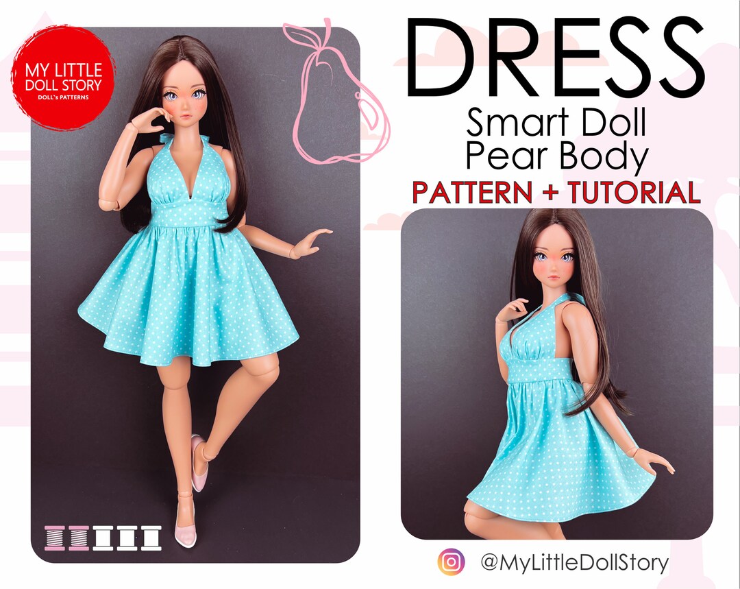 Smart Doll Pear Body Pattern of the DRESS in Digital PDF Format for ...