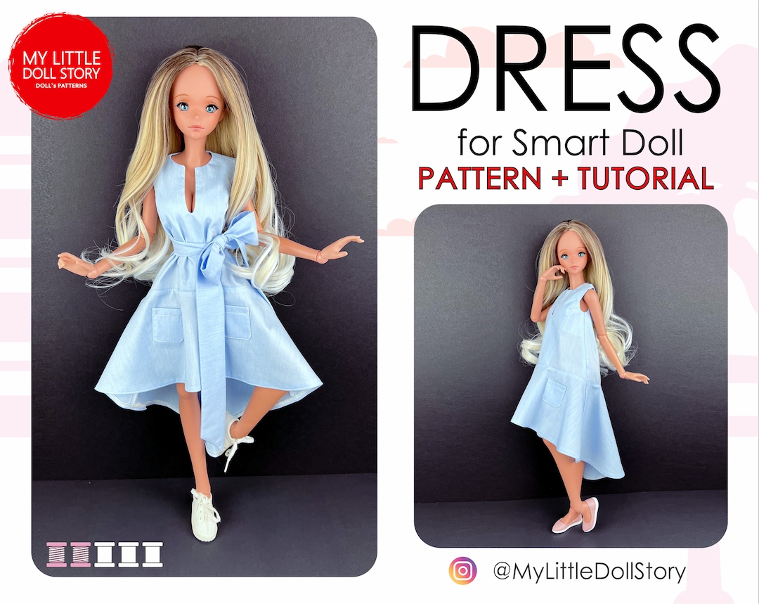 Smart Doll PATTERN of DRESS in Digital PDF Format for Small default ...