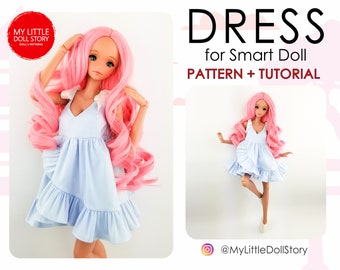Smart Doll Pattern of DRESS in Digital PDF Format for Small | Etsy