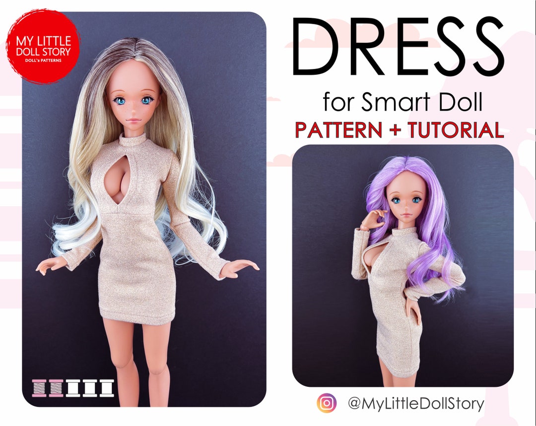Smart Doll Pattern of the DRESS in Digital PDF Format for Small ...