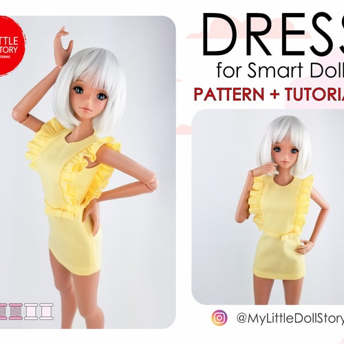 Smart Doll Pattern of the DRESS in Digital PDF Format for - Etsy
