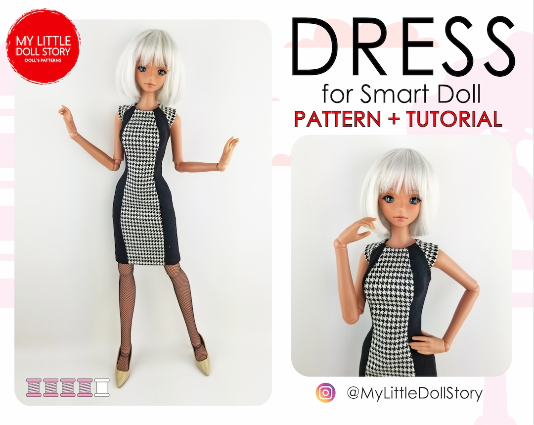 Smart Doll Pattern of DRESS in Digital PDF Format for Small (default ...