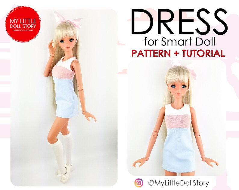 Smart Doll Pattern of DRESS in Digital PDF Format for Small - Etsy