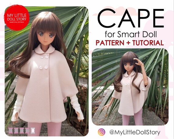 Smart Doll Pattern of CAPE-COAT in Digital PDF Format for | Etsy