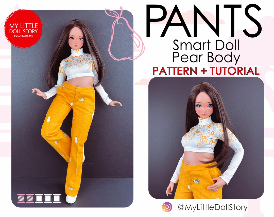 Smart Doll Pear Body Pattern of the PANTS in Digital PDF Format for ...