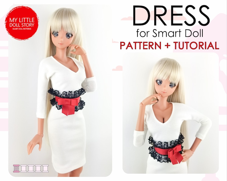 Smart Doll Pattern of DRESS in Digital PDF Format for Small - Etsy