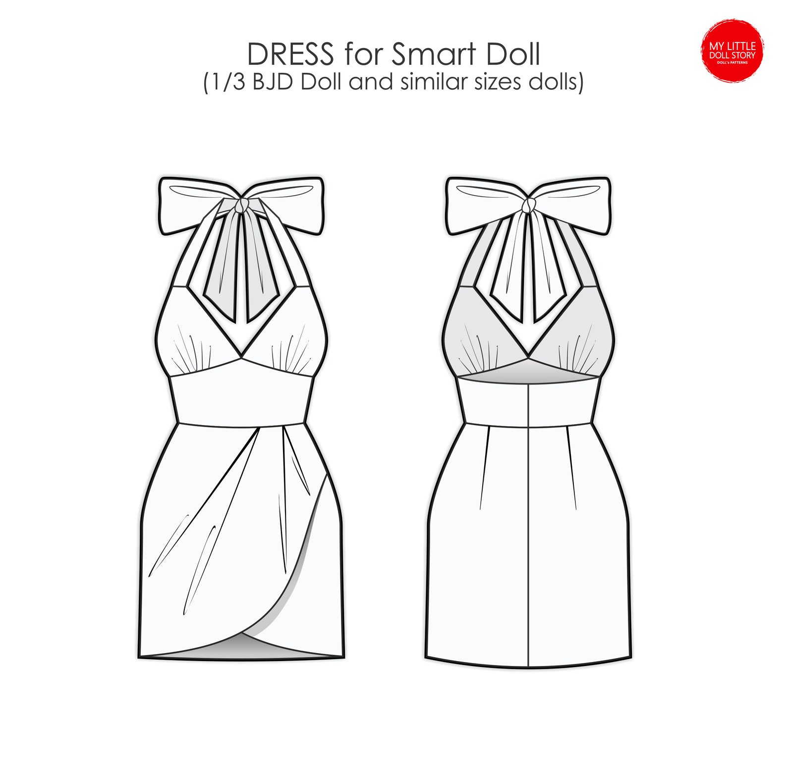 Smart Doll Pattern of DRESS in Digital PDF Format for Small - Etsy