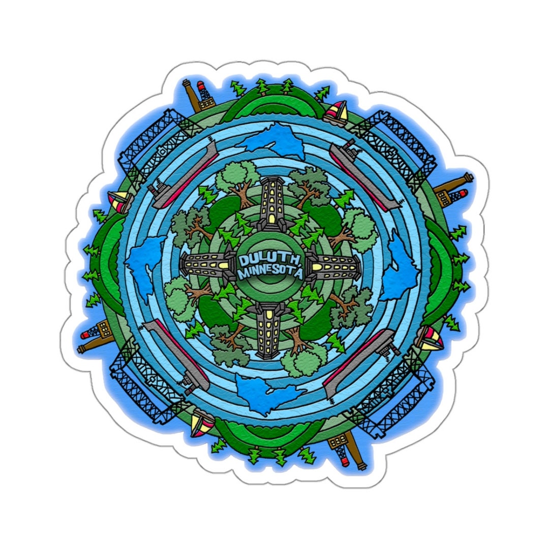 Duluth, Minnesota Themed Mandala Style Stickers - Etsy