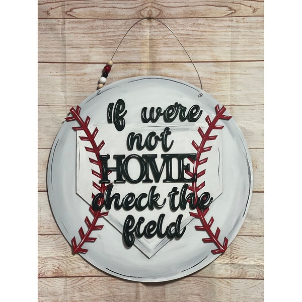 Baseball Door Hanger - Etsy