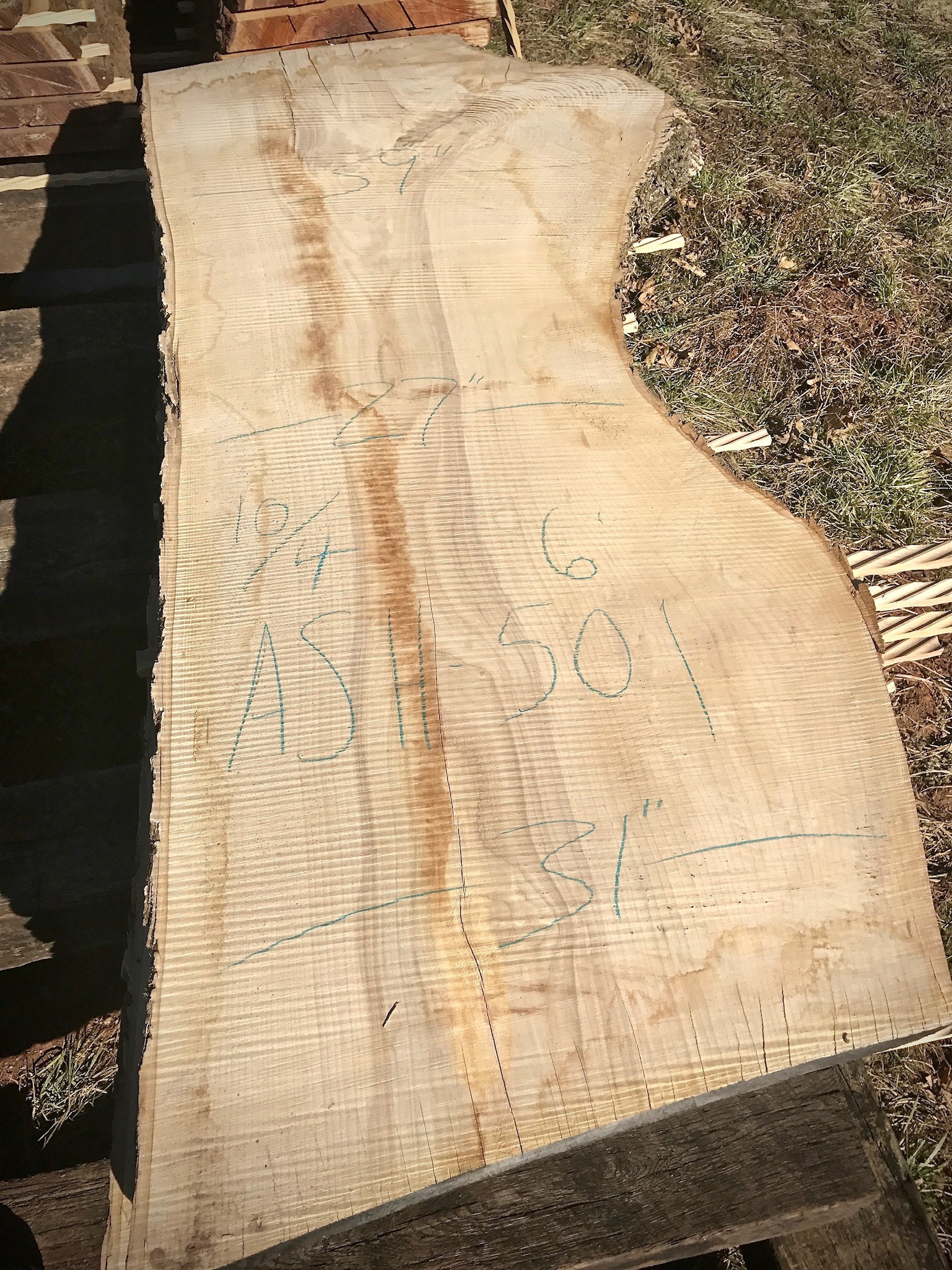 6 Foot Ash Wood Slabs. Ash Coffee Table. Ash Live Edge Desk. Ash ...
