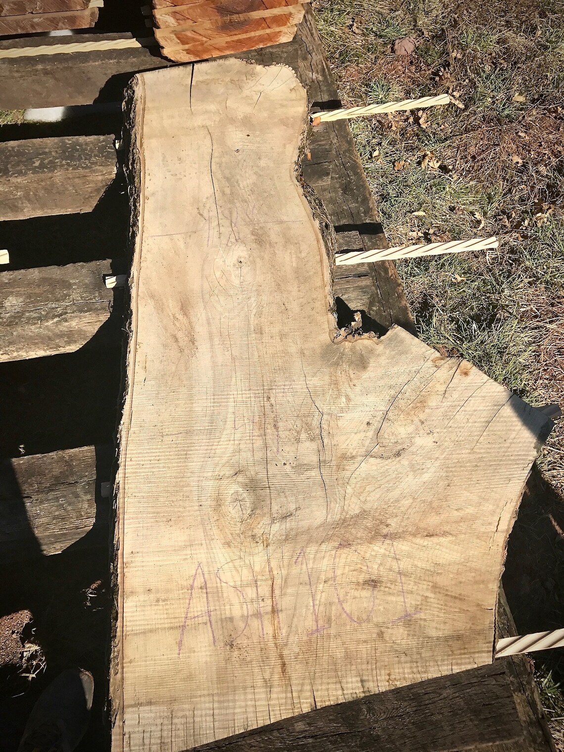 6 Foot Ash Wood Slabs. Ash Coffee Table. Ash Live Edge Desk. | Etsy