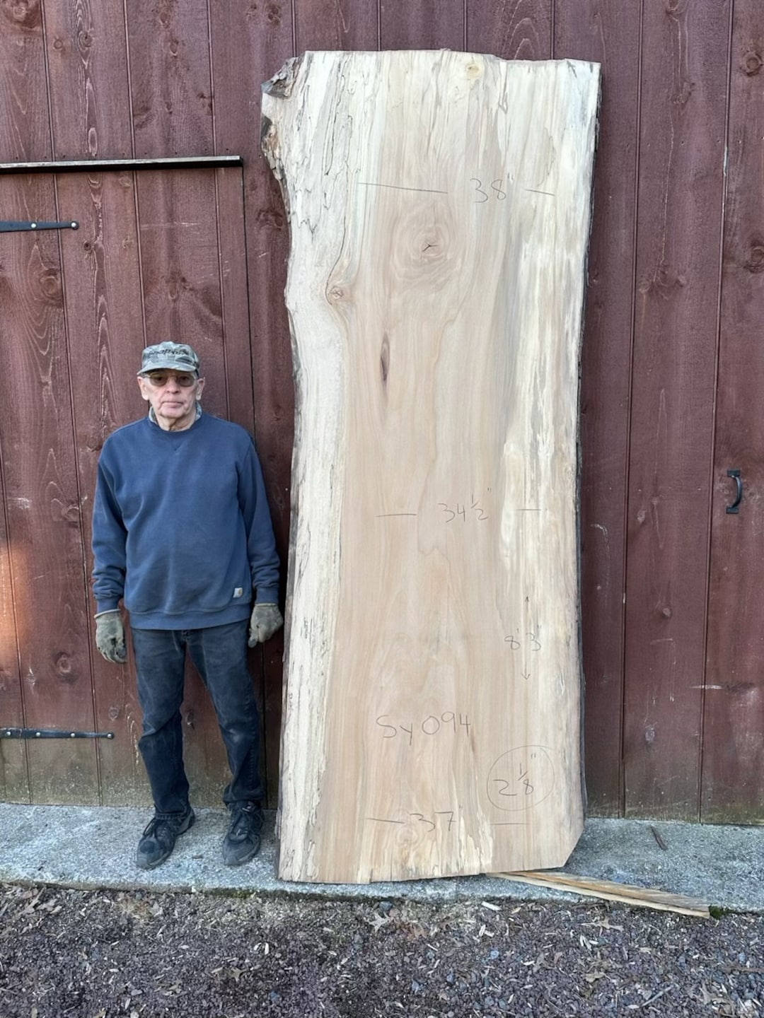 8 Foot Sycamore Live Edge Wood Slab - Etsy