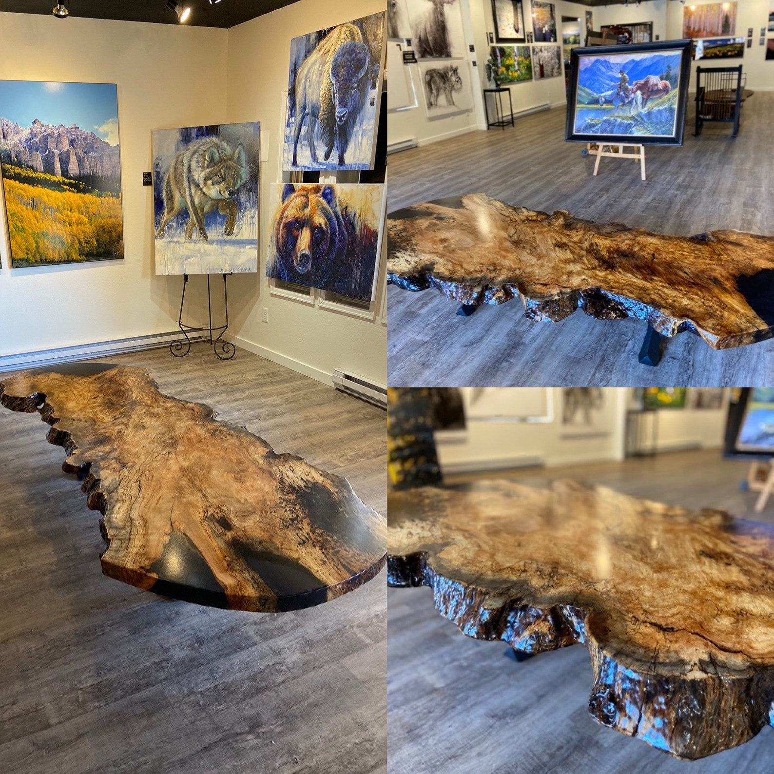 Live Edge Epoxy Maple Table - Etsy