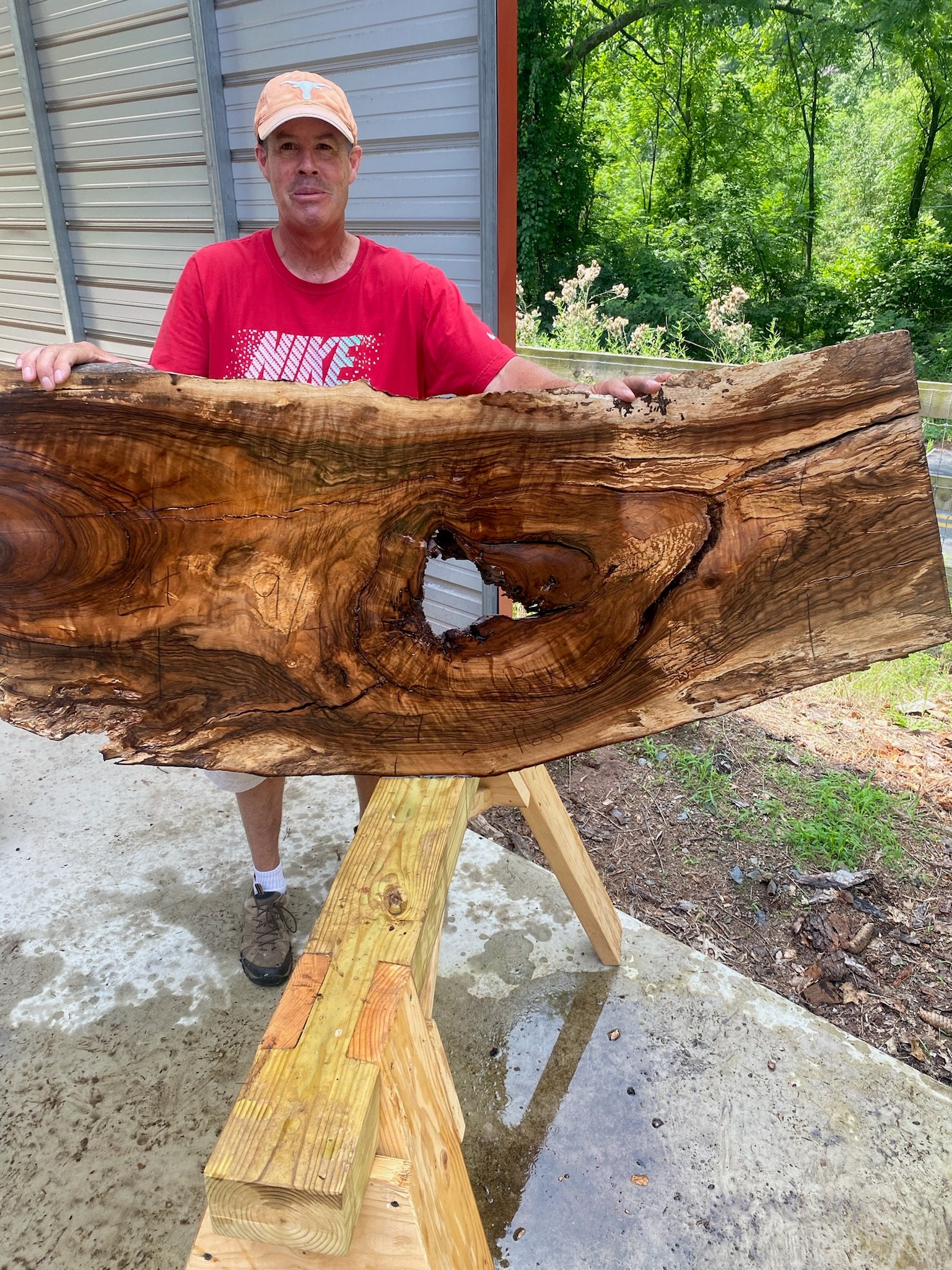 Walnut Live Edge Wood Slab - Etsy