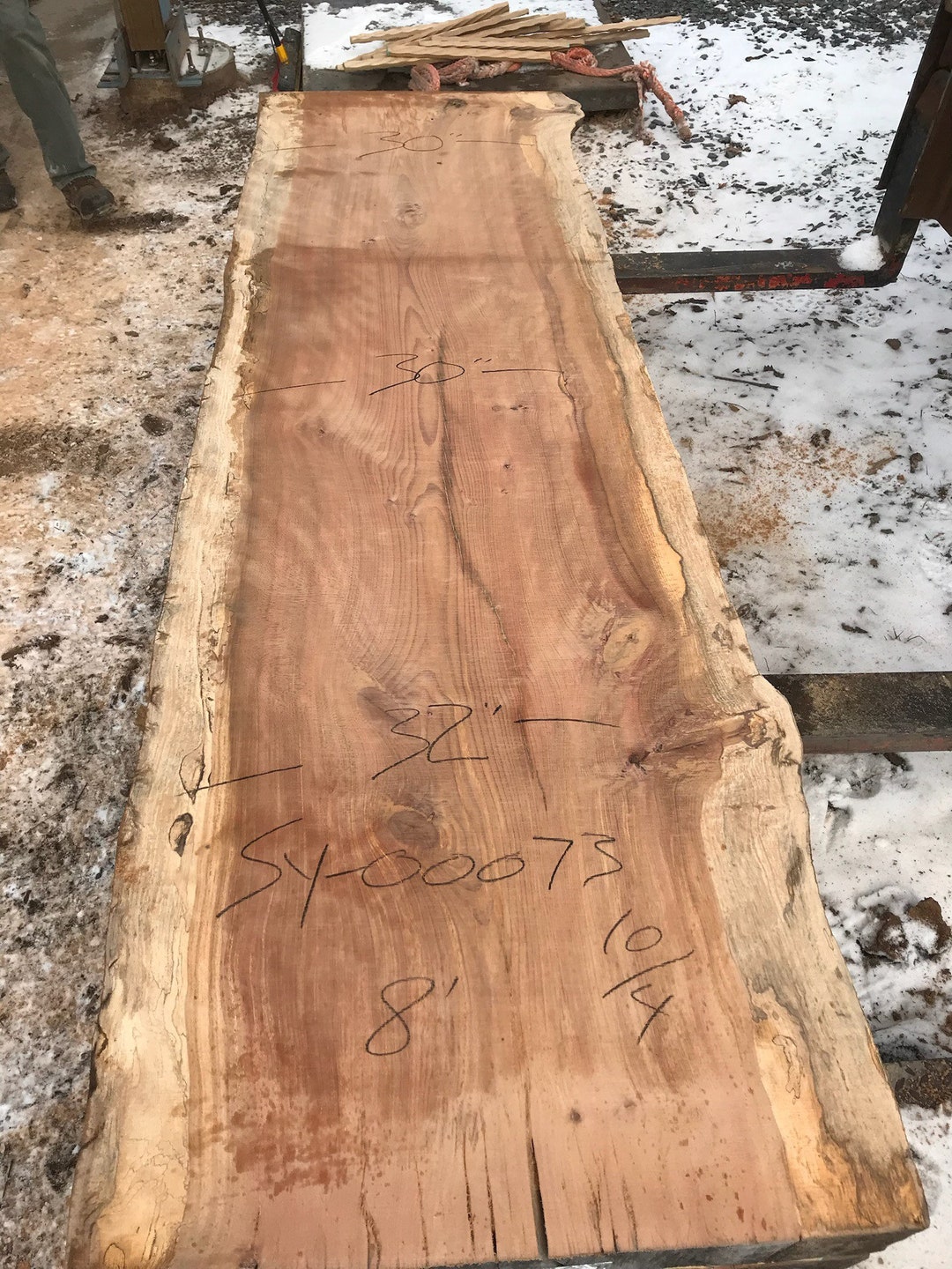 8 Foot Long X 30 Inch Wide Live Edge Table - Etsy