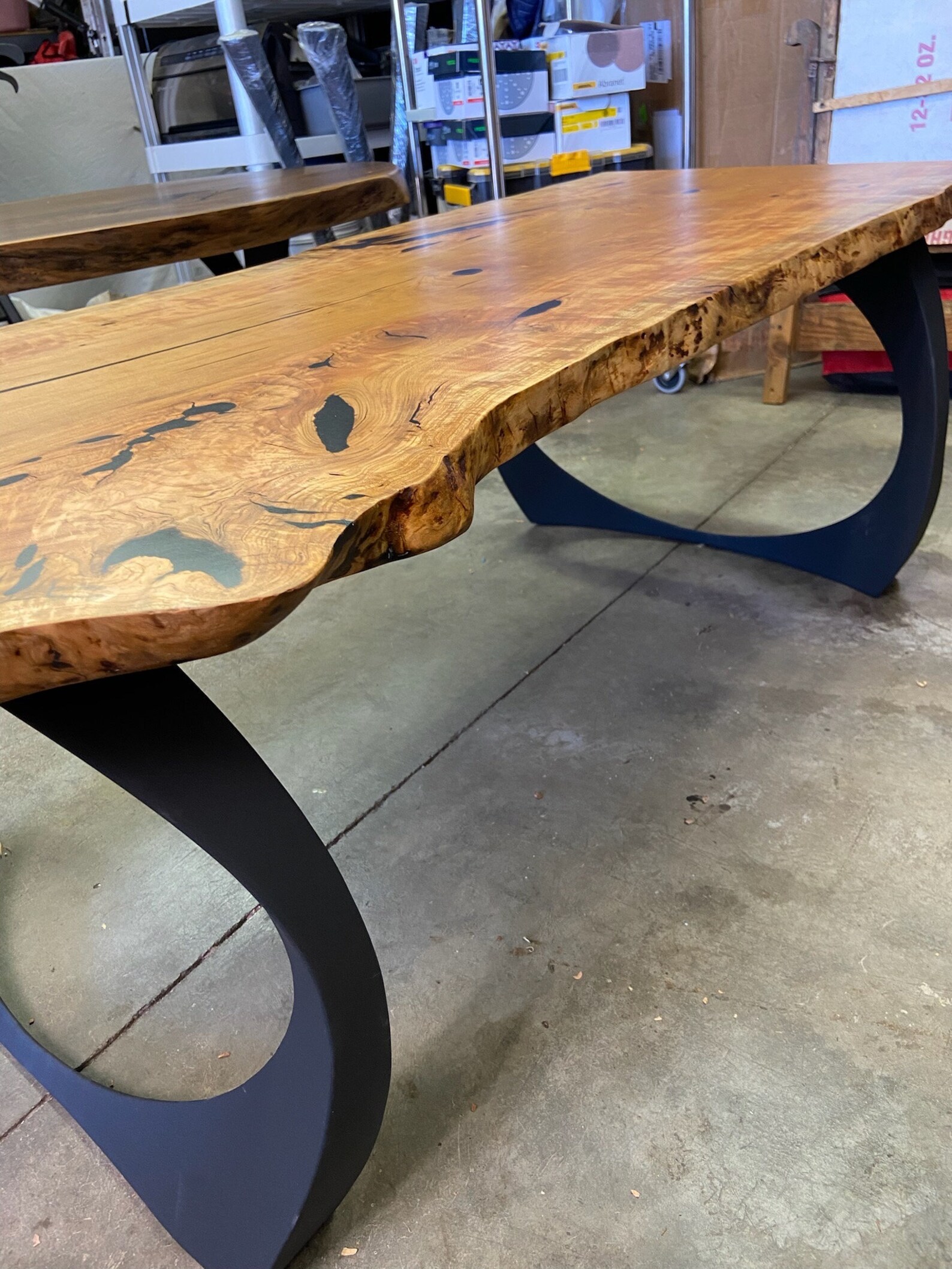 Black Cherry Live Edge Coffee Table - Etsy