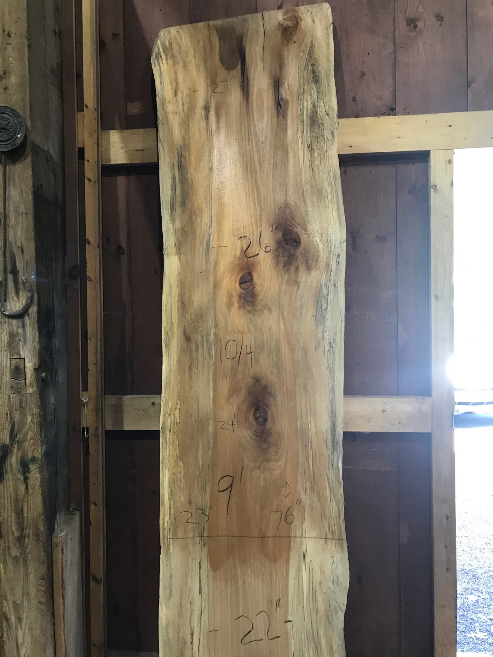Custom Spalted Sycamore Bar Top 9 Foot Live Edge - Etsy