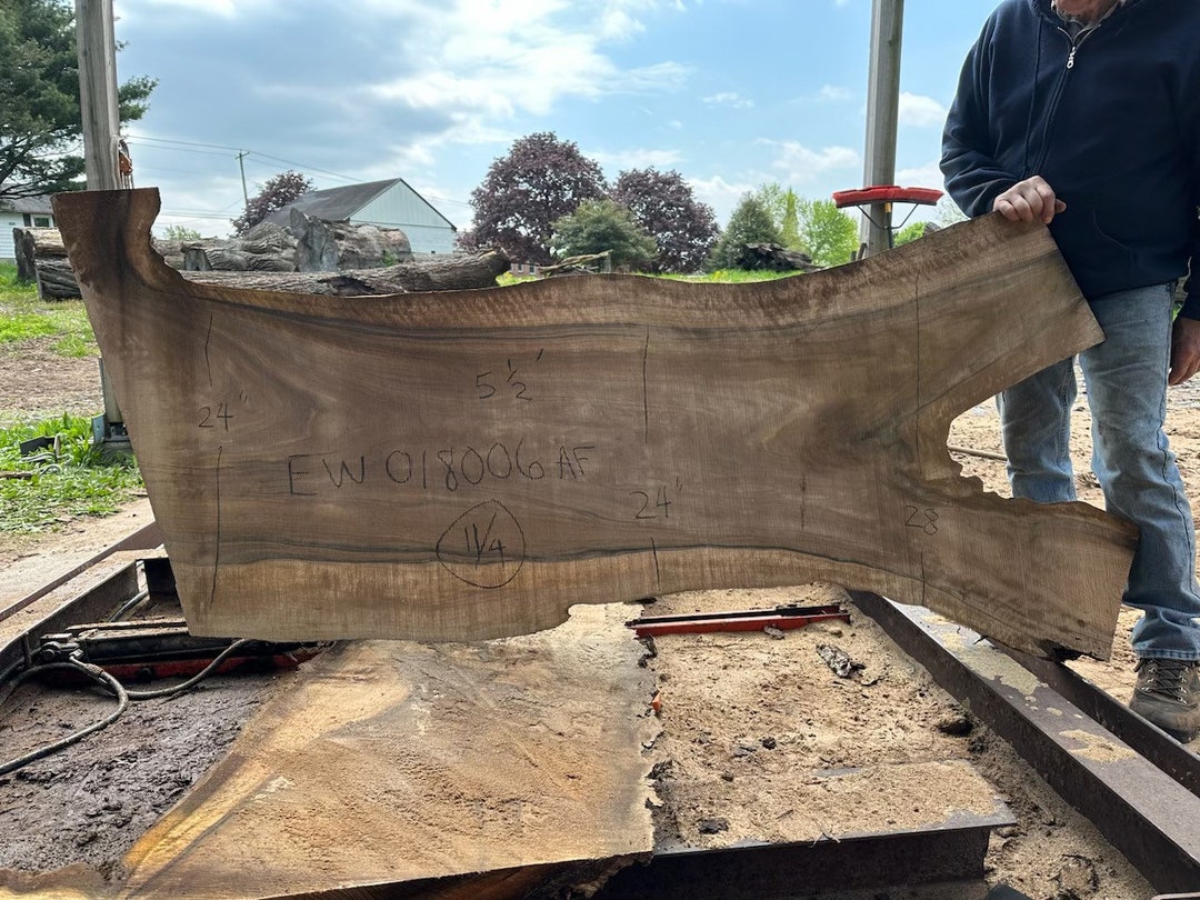 English Walnut Live Edge Wood Reclaimed Wood Slabs Kiln Dried Wood for ...