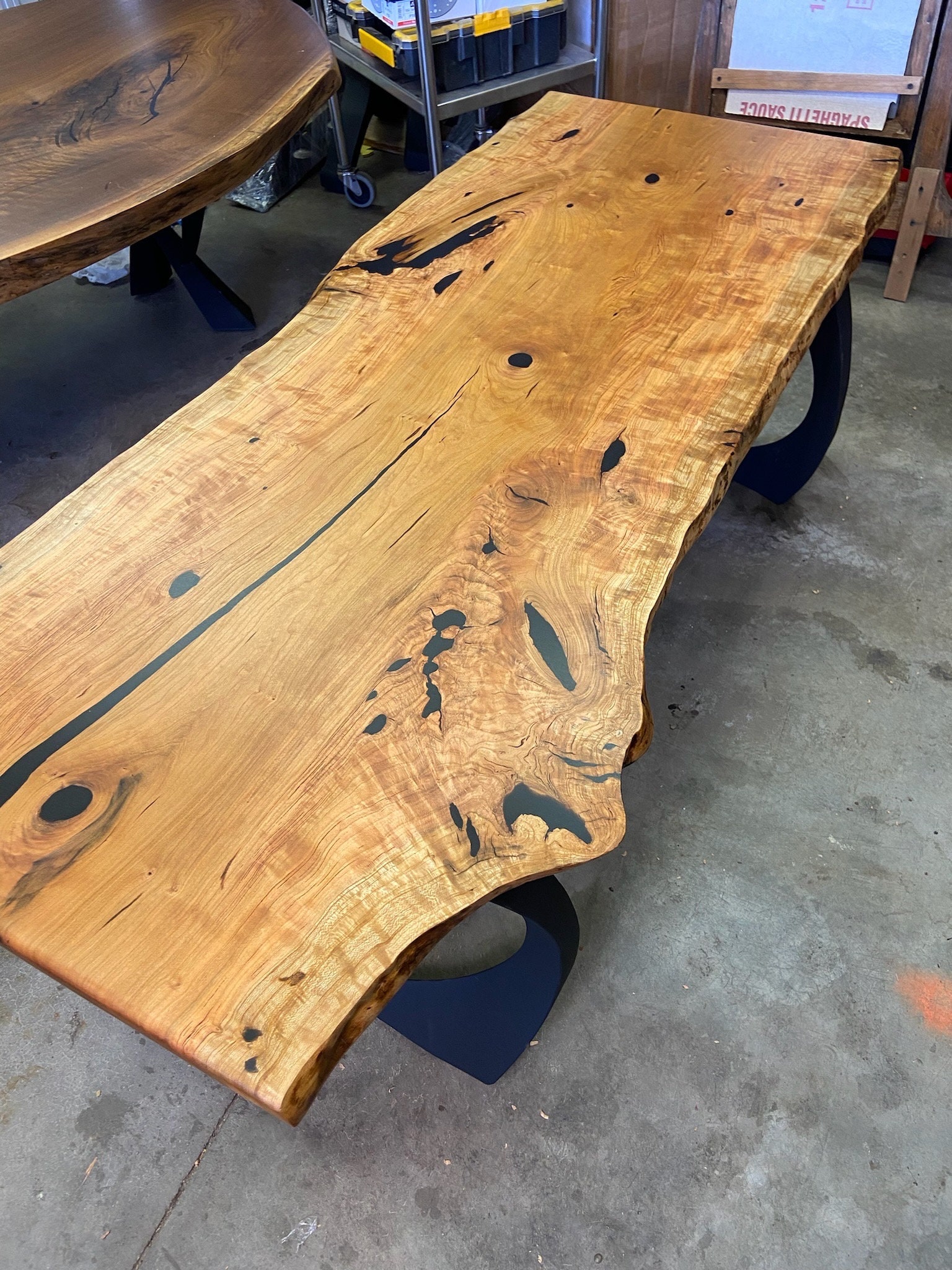 Black Cherry Live Edge Coffee Table - Etsy