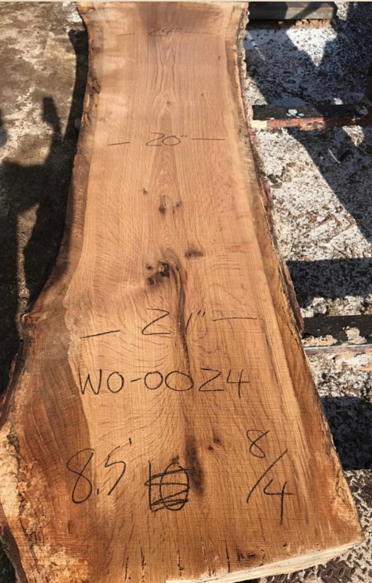 Live Edge 8 Foot Oak Wood Slabs - Etsy