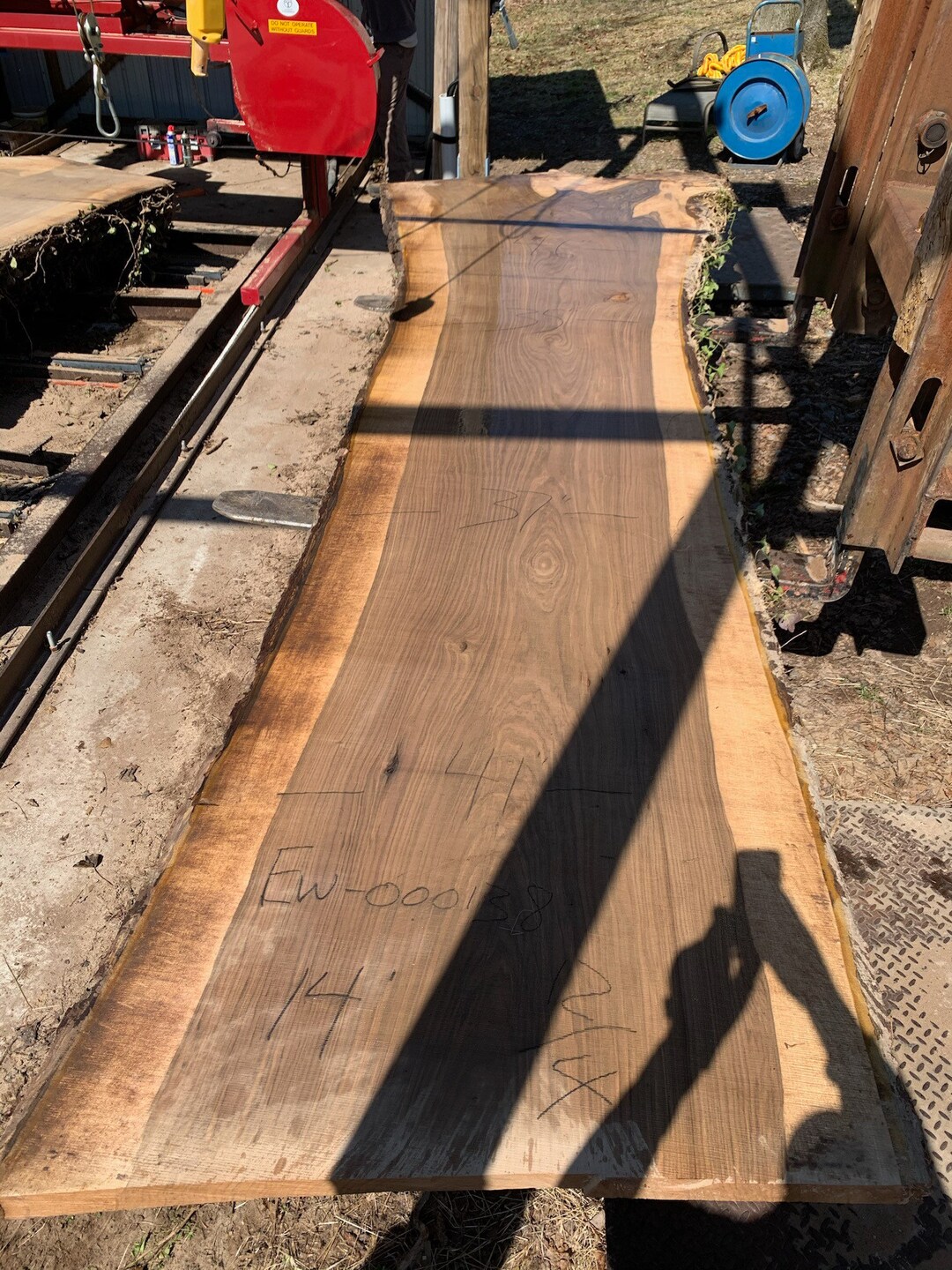 14 FT Live Edge English Walnut Wood Slab - Etsy