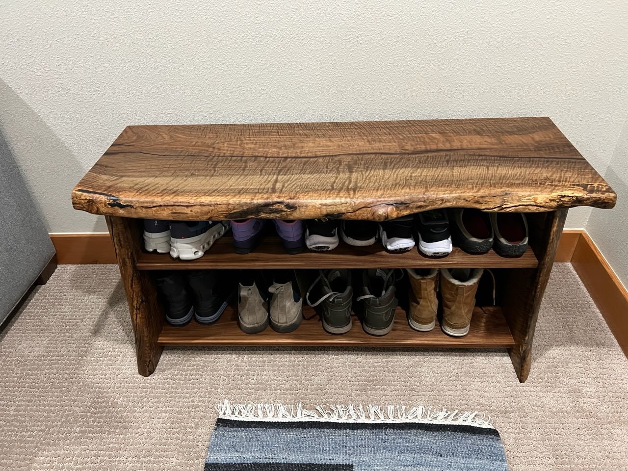Wood Shoe Bench - Etsy
