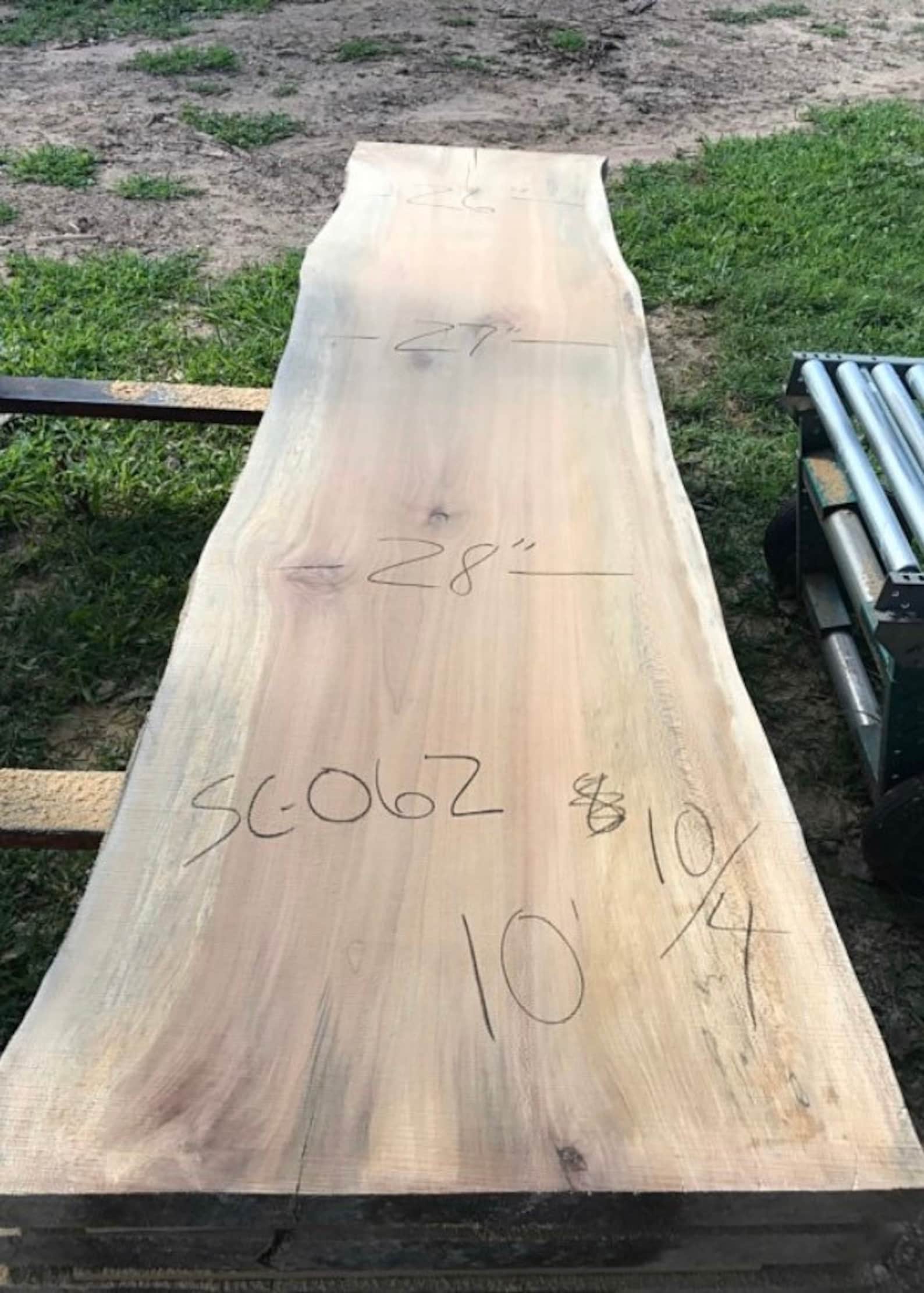 10 Foot Long Sycamore Wood Slab. Wood Slabs for Sale. Long Live Edge ...