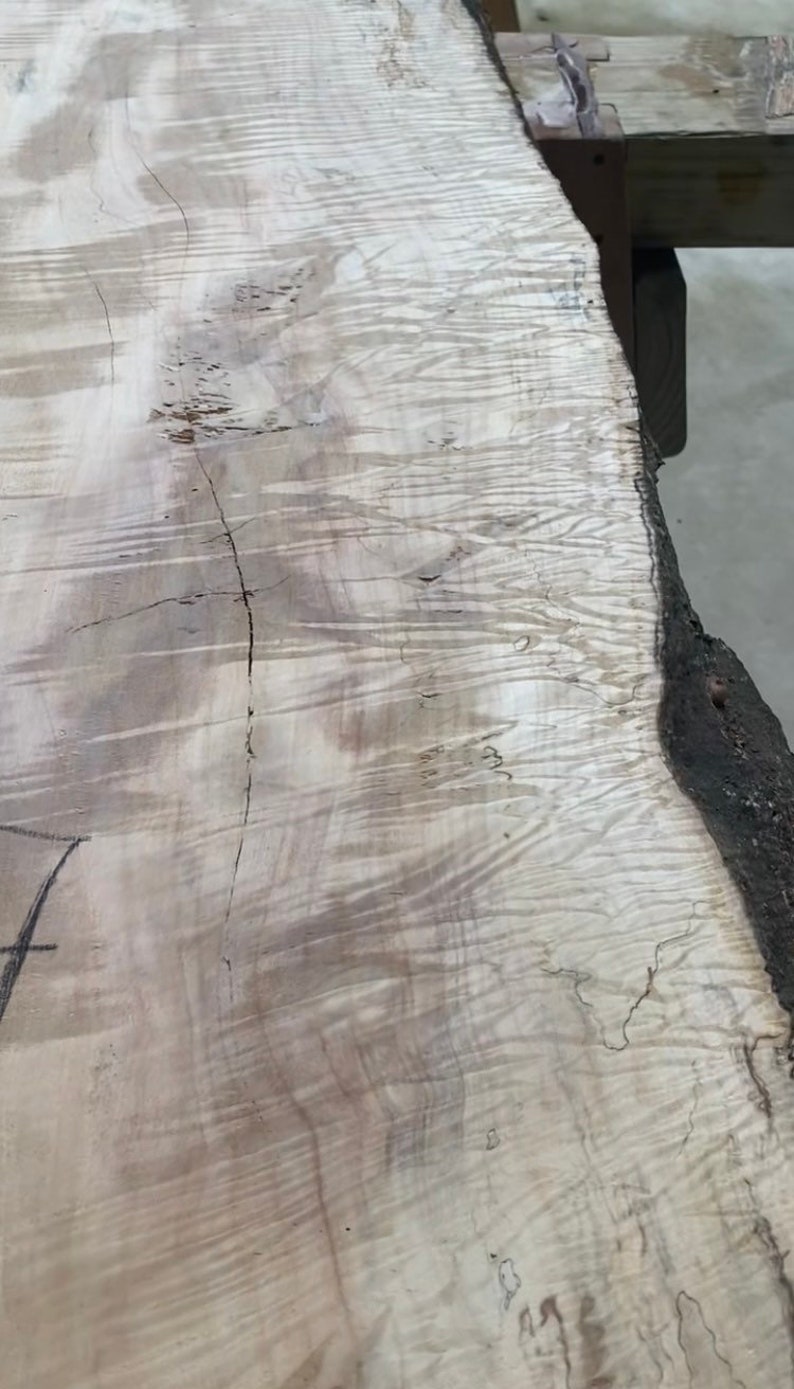 12 Foot Silver Maple Wood Slab for Dining Table, Island. - Etsy