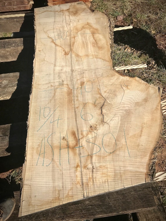 6 Foot Ash Wood Slabs. Ash Coffee Table. Ash Live Edge Desk. | Etsy