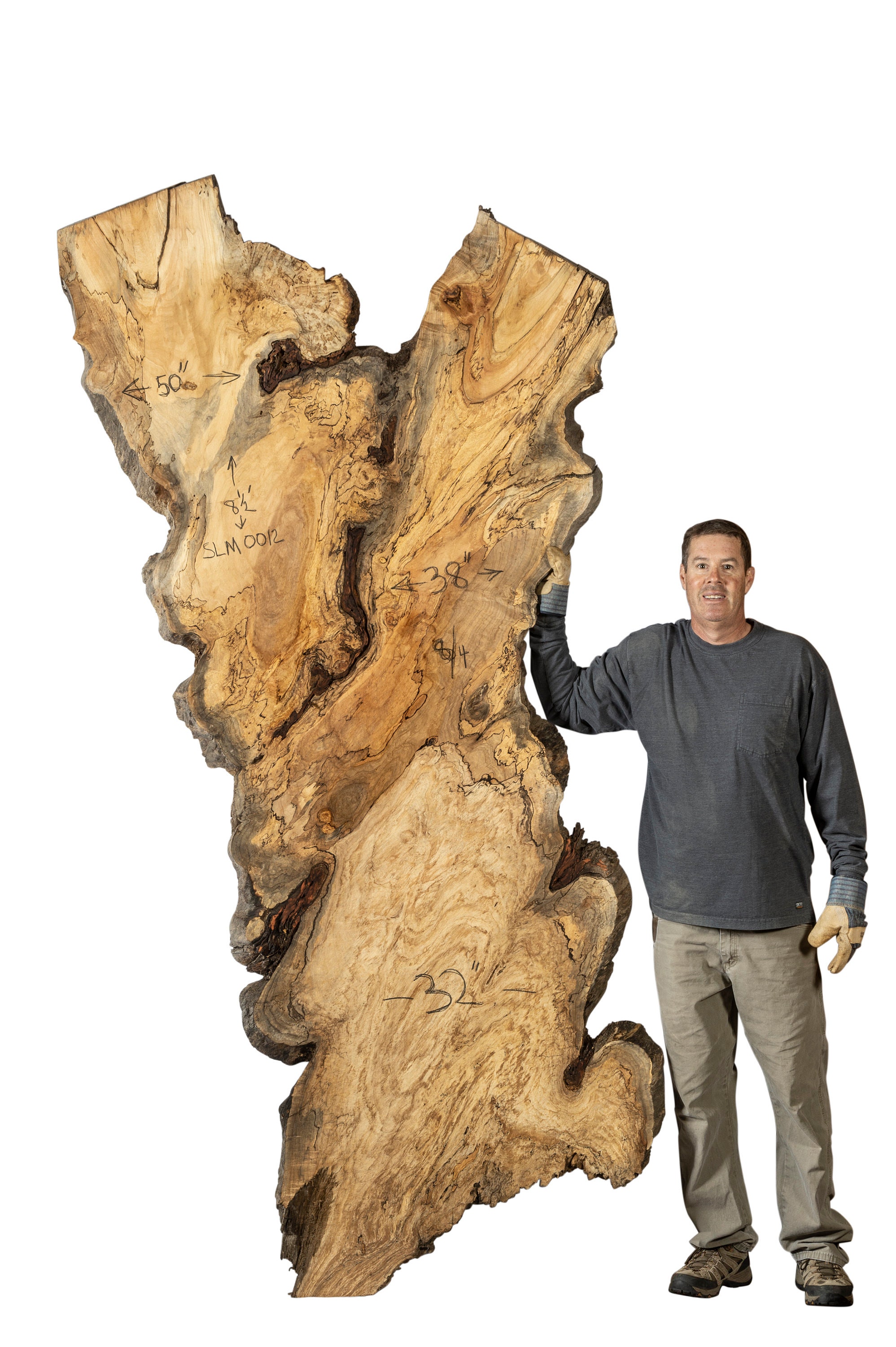 Live Edge Coffee Table Wood Slab. Live Edge Furniture. Spalted Silver ...