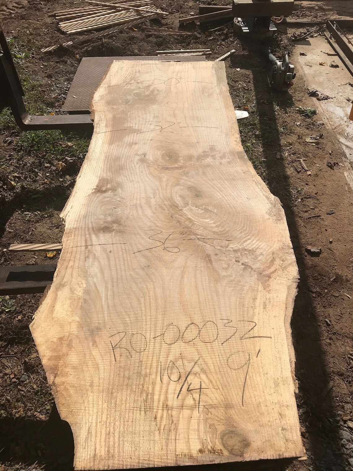 9 Foot Red Oak Live Edge Wood Slab. 9 Foot Oak Table. - Etsy
