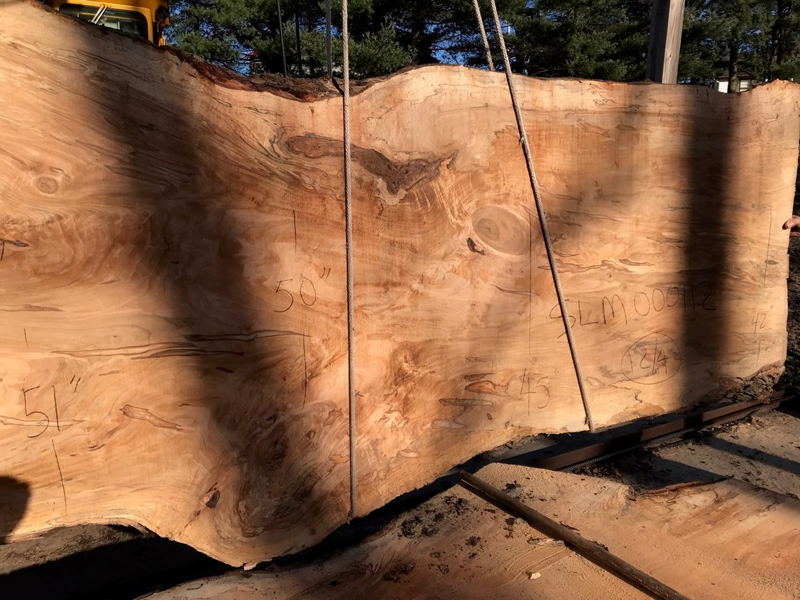 Silver Maple | Live Edge Wood | Reclaimed Wood Slabs | Kiln Dried Wood ...