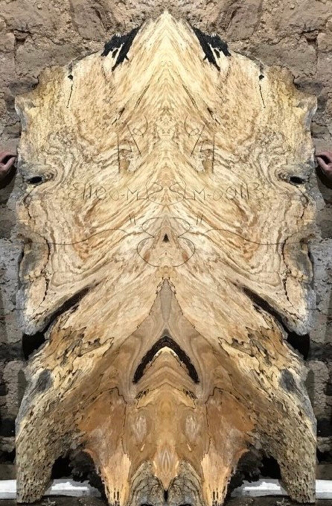 Custom Sliding Door 7.5 Foot Bookmatched Maple Wood Wood Slabs ...