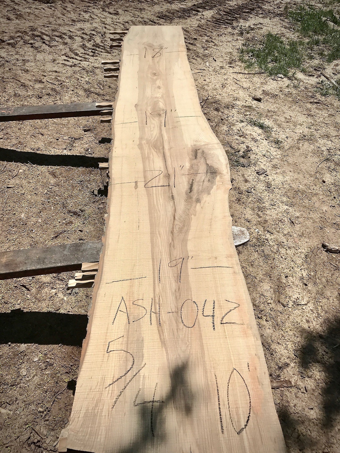 Ten Foot Ash Wood Slab. Ash Wood Slab. Ash Live Edge Wood Slab - Etsy