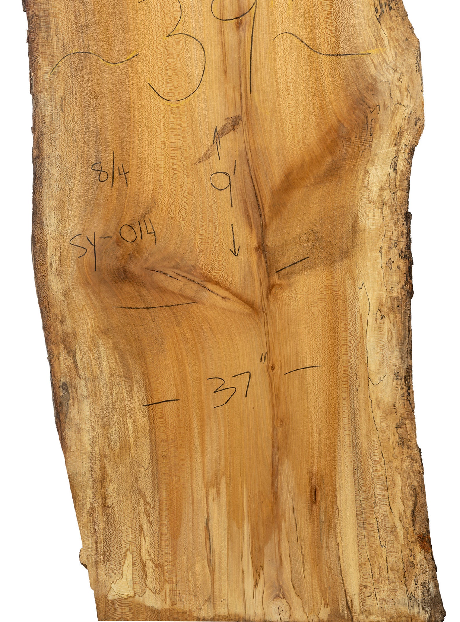 9 Foot Spalted Sycamore Live Edge Wood Slab. 9 Foot Sycamore | Etsy