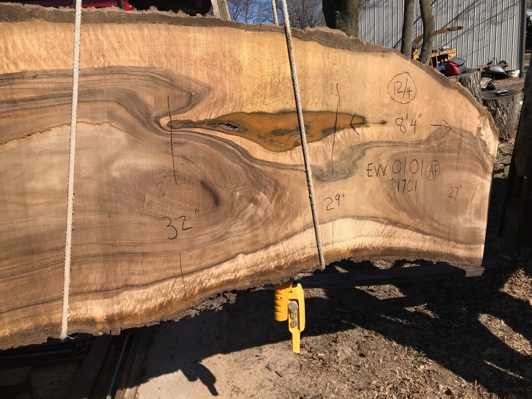 English Walnut | Live Edge Wood | Reclaimed Wood Slabs | Kiln Dried ...